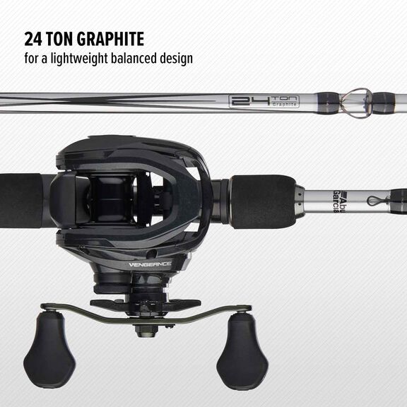 ABU GARCIA 7' Vengeance Baitcasting Combo, Medium Heavy Power