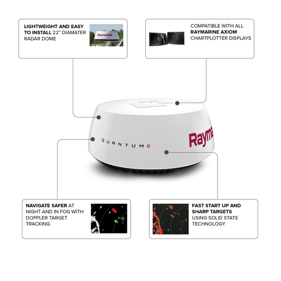 Raymarine Quantum 2 Q24D Doppler 18" Radar