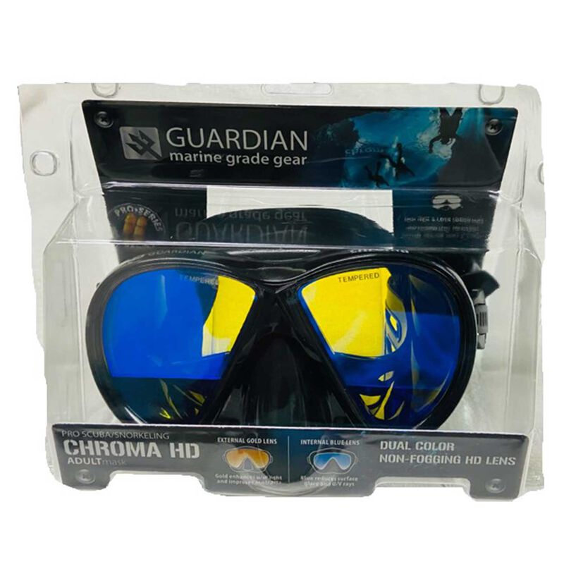 GUARDIAN SCUBA CHROMA HD Pro Mask, Blue Clam | West Marine