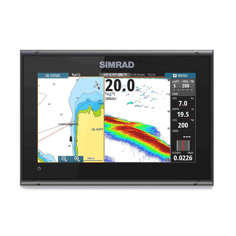 SIMRAD GO9 XSE Chartplotter Navigation Display with Worldwide Basemap ...