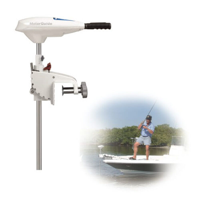 MOTORGUIDE SW82HTV Saltwater Transom-Mount Trolling Motor, 82 lb. Thrust, 45" Shaft, 24V | West ...