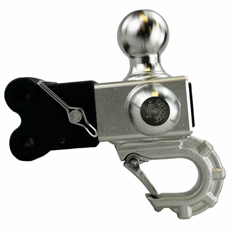 BROK Channel Mount Tri-Ball and Carabiner Hook | West Marine