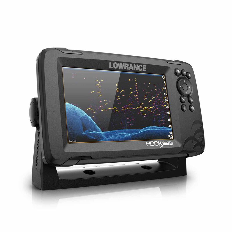 LOWRANCE HOOK Reveal 7 Triple Fishfinder/Chartplotter Combo with US ...