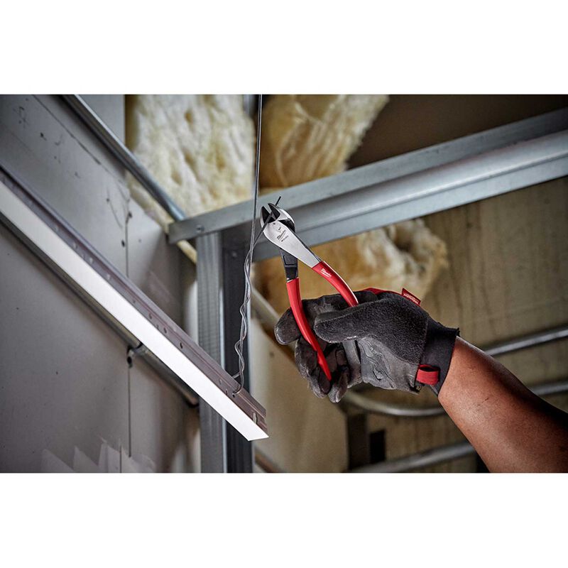 MILWAUKEE 8'' Angled Head Diagonal Cutters, Dipped | West Marine