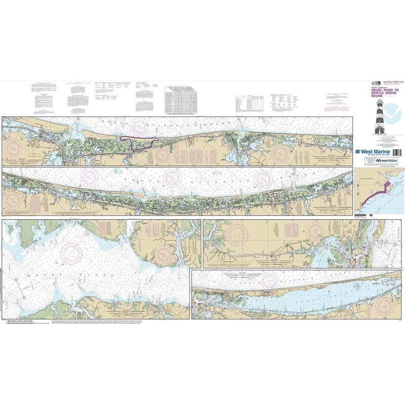 NOAA Maptech® NOAA Recreational Waterproof Chart-Intracoastal Waterway ...