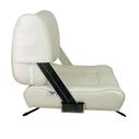 SPRINGFIELD White Flip Back Seat with Slide Mount