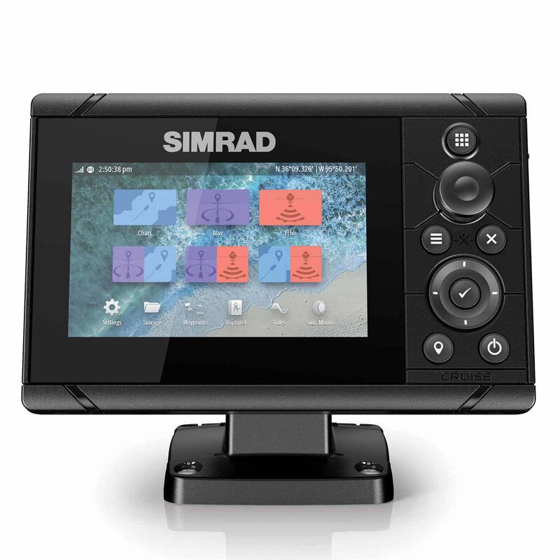 SIMRAD Cruise 5 Chartplotter/Fishfinder Combo with 83/200 Transducer ...