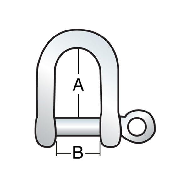HARKEN 4 mm Stamped Shackle, Pair