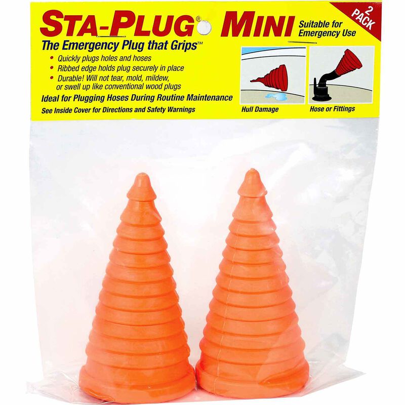 FORESPAR Sta-Plug® Mini Emergency Plugs, 2-Pack | West Marine