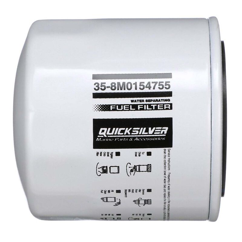 QUICKSILVER 8M0154755 Water Separating Fuel Filter for Various Marine ...