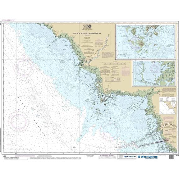 NOAA Maptech® NOAA Recreational Waterproof Chart-Crystal River to ...