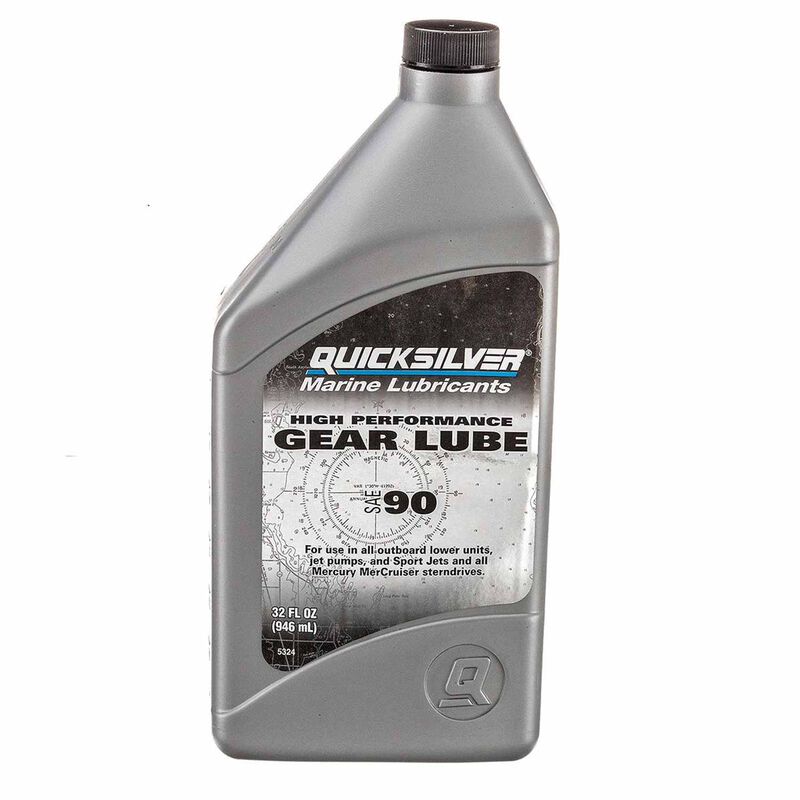 QUICKSILVER Quicksilver SAE 90 High Performance Gear Lube, Quart | West ...