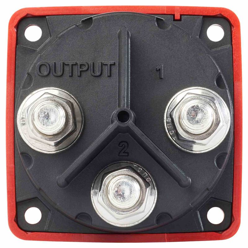 BLUE SEA SYSTEMS m-Series (Mini) 3 Position Battery Switch, Red | West ...