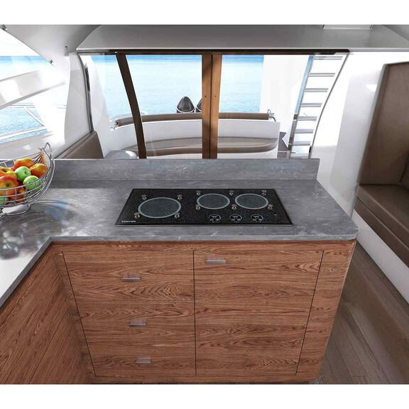 KENYON Lite-Touch Q® 3 Burner Marine Cooktop with PUPS™, Landscape, 240V