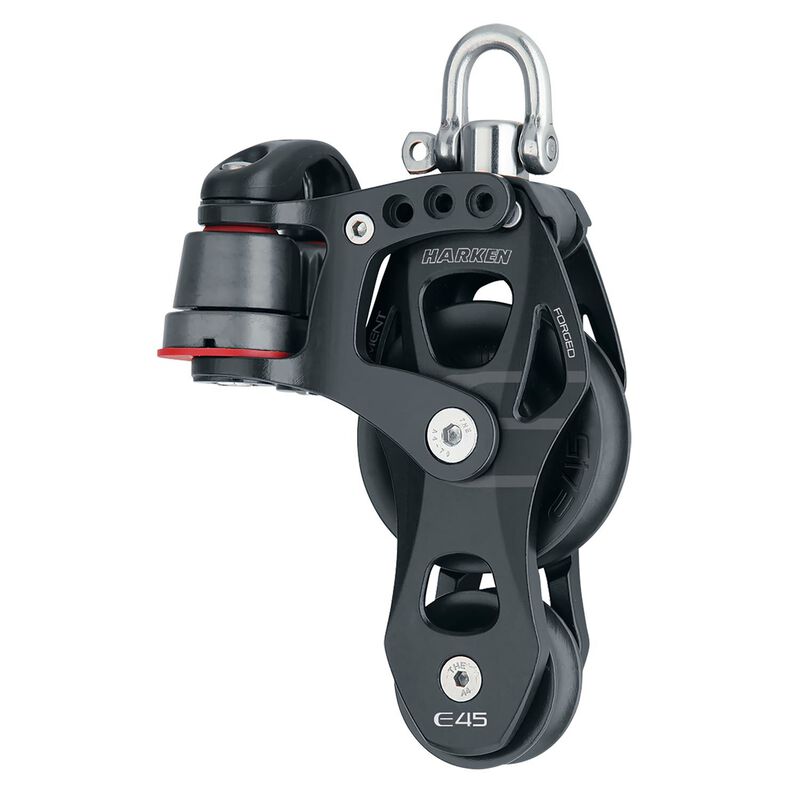 HARKEN 45 mm Element Fiddle Block with Cam Cleat and Swivel/Locking ...