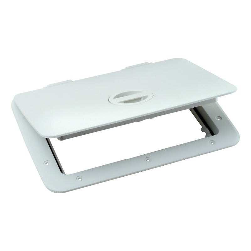 TEMPRESS 11" x 15" Cam-Latch Hatch, 7" x 11" Hatch Opening, White ...