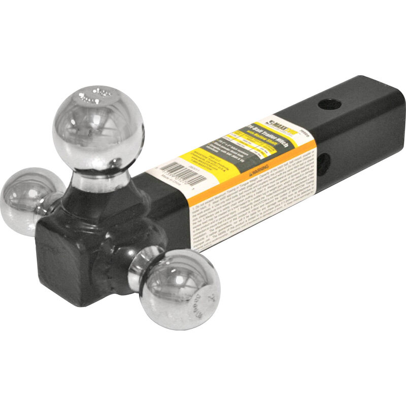 MAXXTOW TOWING PRODUCTS Chrome Solid Shaft Triple Ball Mount | West Marine