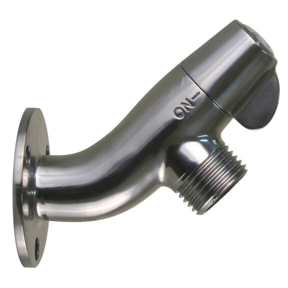 SCANDVIK Angled Washdown Spigot, Stainless Steel