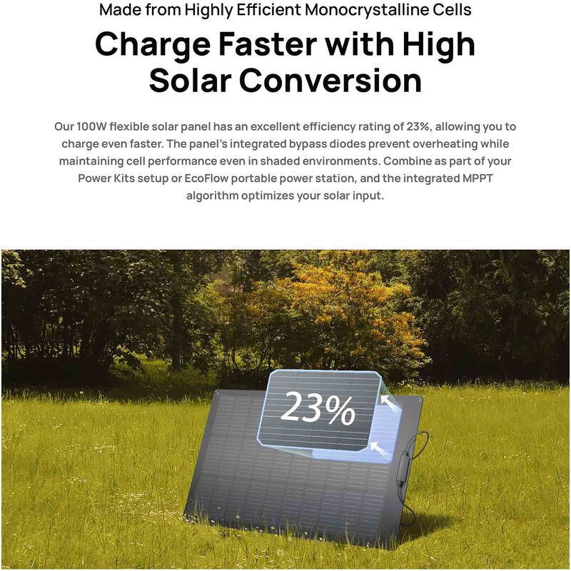 ECOFLOW 100W Flexible Solar Panel | West Marine