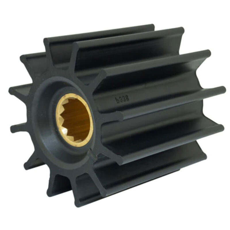 JABSCO Neoprene Impeller, 3-3/4" x 3-1/2" x 1", 7 Drive, Brass Insert ...