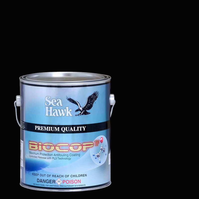 SEA HAWK Biocop TF Antifouling Paint, Black, Gallon | West Marine