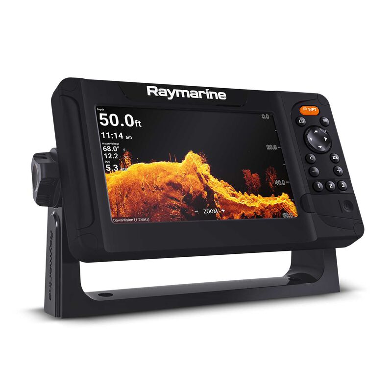RAYMARINE Element 7HV Fishfinder/Chartplotter Combo with HV-100 Transom ...