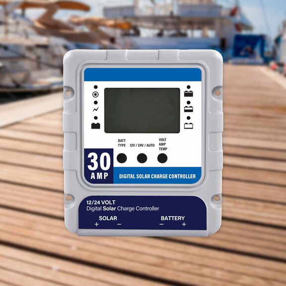West Marine 30 A Digital Solar Charge Controller – 12 V