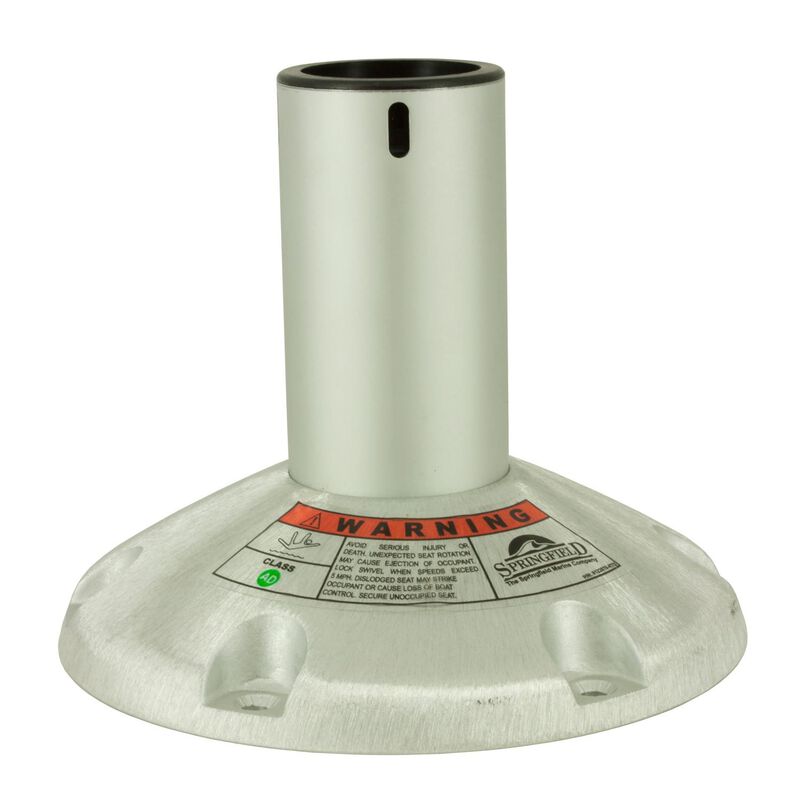 7" Fixed Height 2-7/8" Locking Second Generation Pedestal, Satin Finish ...