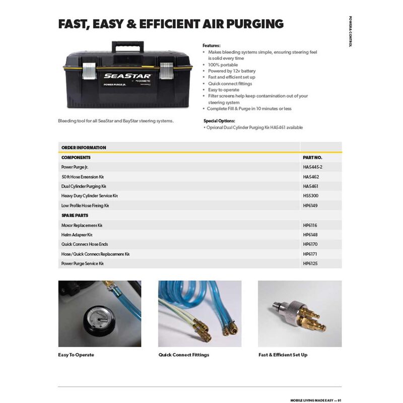 SEASTAR SOLUTIONS Power Purge Jr Dual Cylinder Purging Kit | West Marine