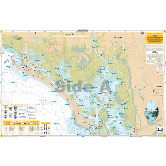 WATERPROOF CHARTS Estero Bay Inshore Fishing Chart