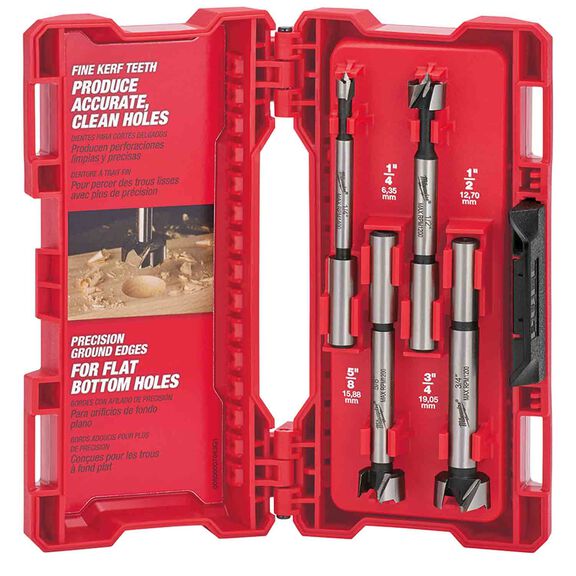 MILWAUKEE Forstner Bit Set, 4 Piece Set