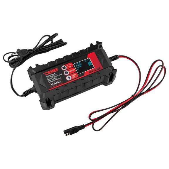 DS18 Automatic Smart Lithium and AGM Battery Charger and Maintainer, 6A