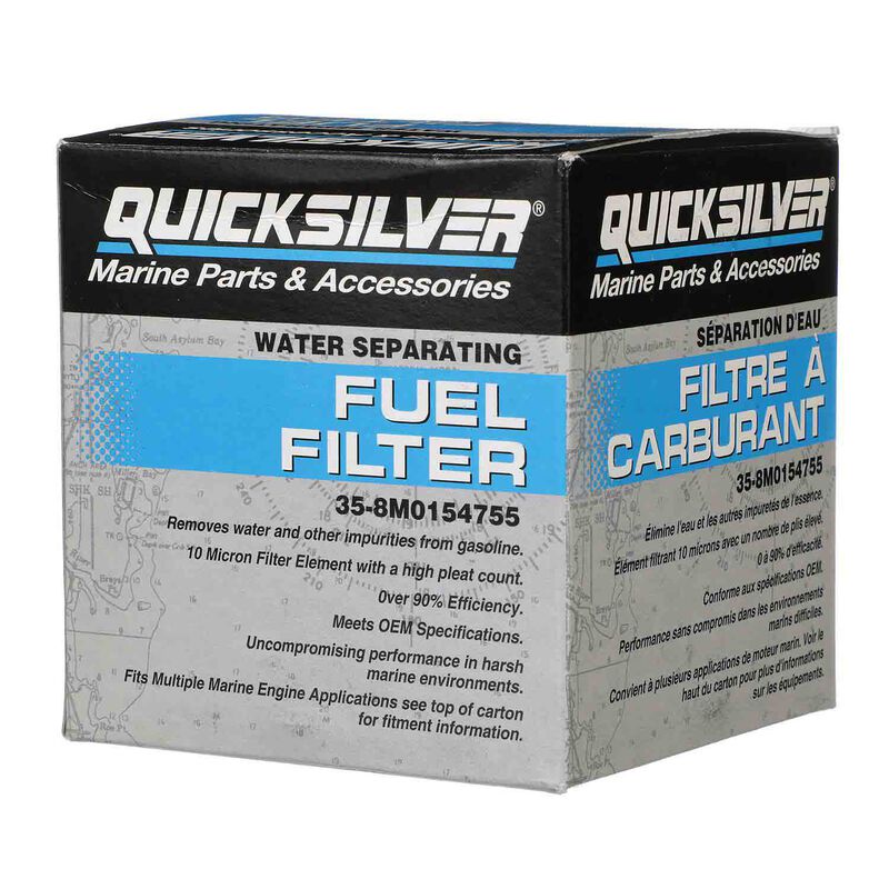 QUICKSILVER 8M0154755 Water Separating Fuel Filter for Various Marine ...
