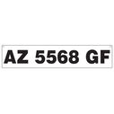 Inflatable Boat Reg Number Plates Kit