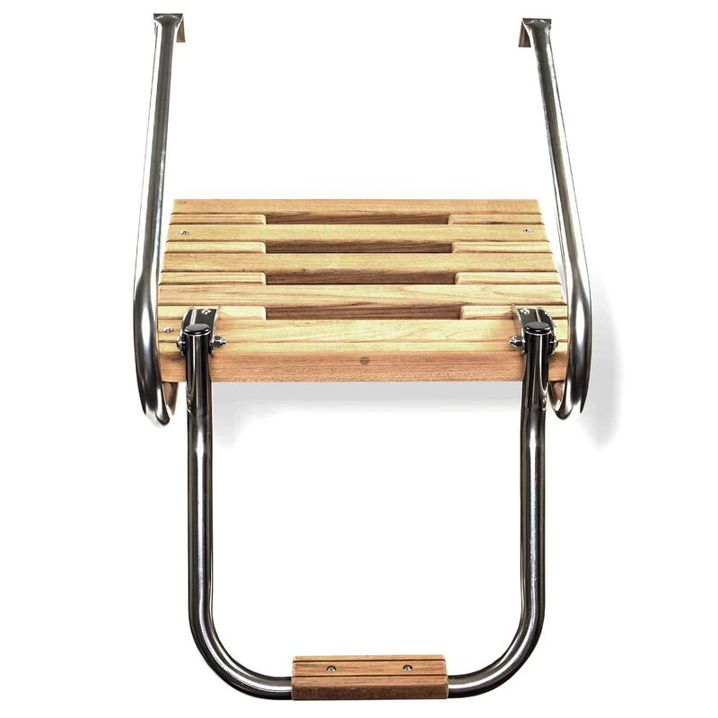 WHITECAP Teak Swim Platform with Step, Inboard/Outboard | West Marine