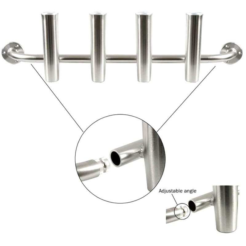 TACO MARINE 4-Rod Transom Mount Rod Holder | West Marine