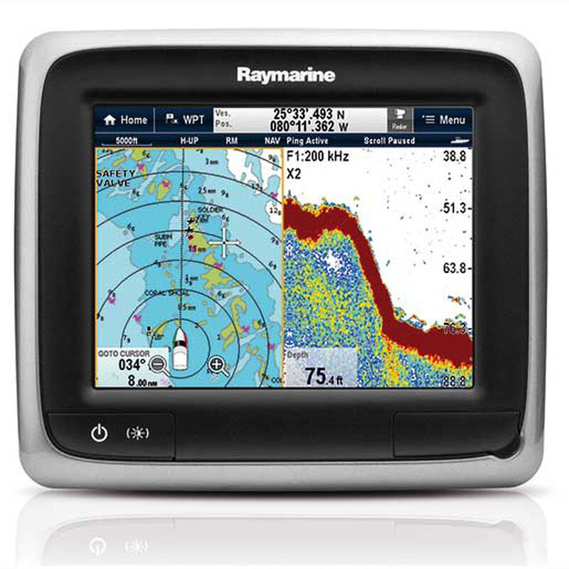 RAYMARINE a67 Multi-Function Display with Sonar and Rest of World ...
