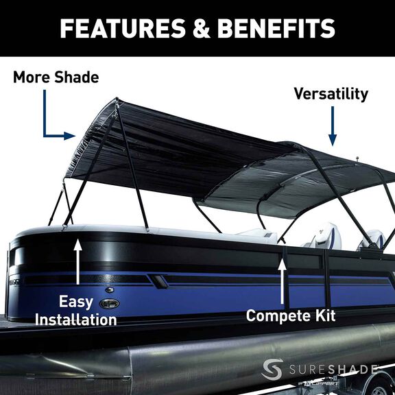 Taylor Made SureShade 7' Pontoon Bimini Extension Kit
