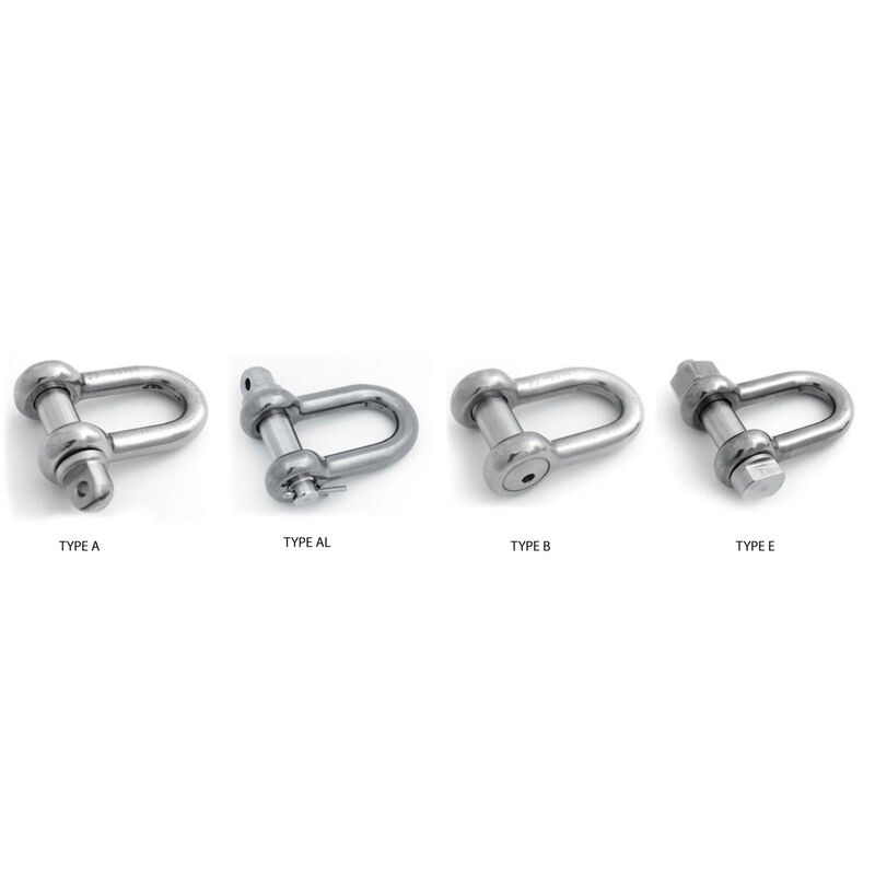PETERSEN STAINLESS RIGGING High Tensile Stainless Steel D Shackles ...