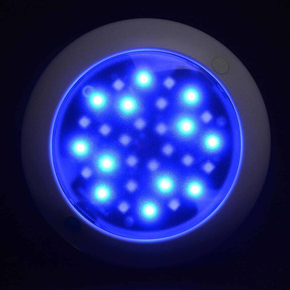 SEAVOLT 5 1/2" Waterproof LED Dome Light, Blue/White