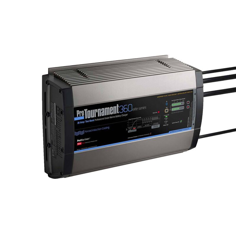 PROMARINER ProTournament 360 Elite Dual Waterproof Battery Charger, 12 ...