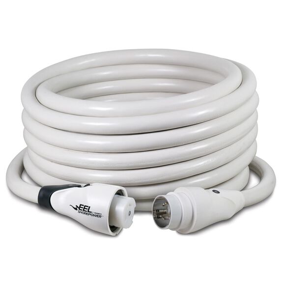 MARINCO Marinco 50 Foot EEL Shore Power Cord Set, 50 Amp, 125/250V, White