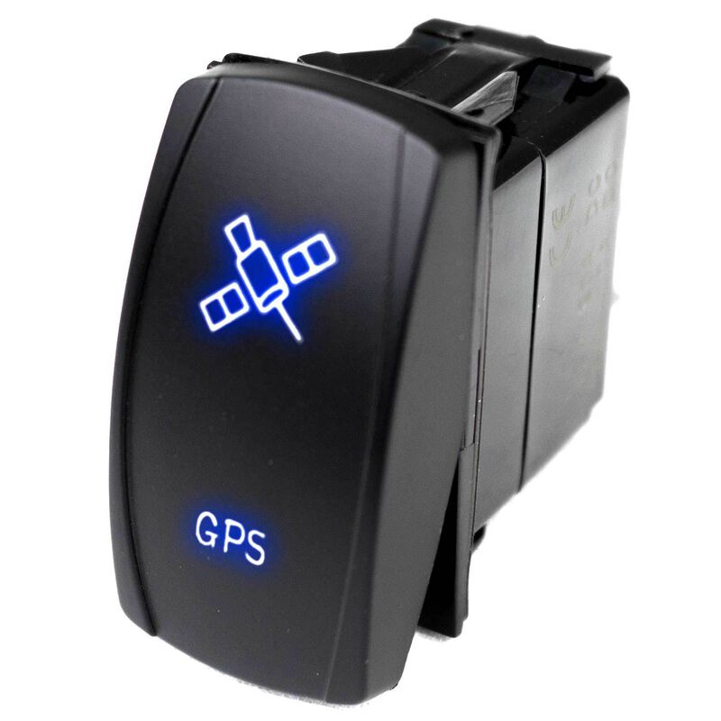 MARINE SPORT LIGHTING Logo Rocker Switch, GPS, Blue | West Marine
