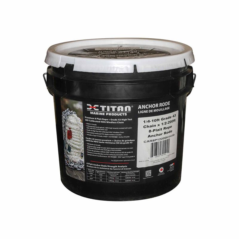 TITAN Premium Anchor Rode Package with 8-Plait Rope | West Marine