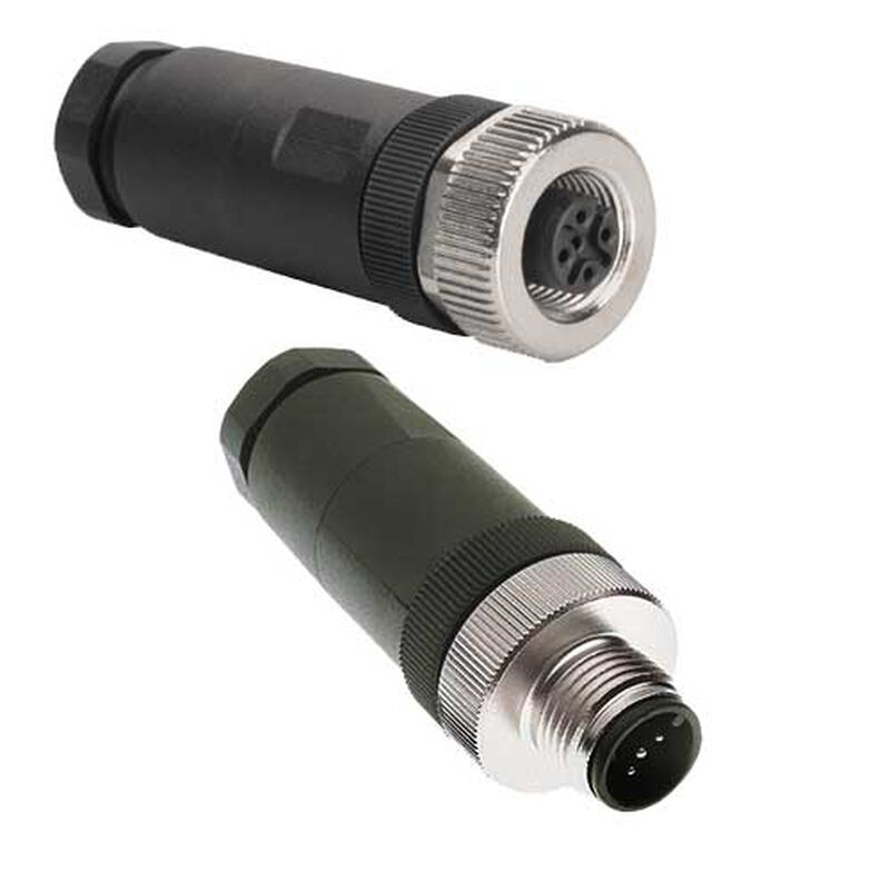 MARETRON Micro/Mid Field Attachable Connector (Straight Male) | West Marine
