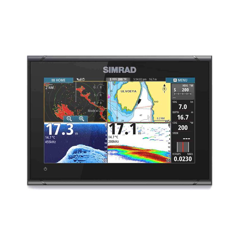 SIMRAD GO9 XSE Chartplotter Navigation Display with Worldwide Basemap ...