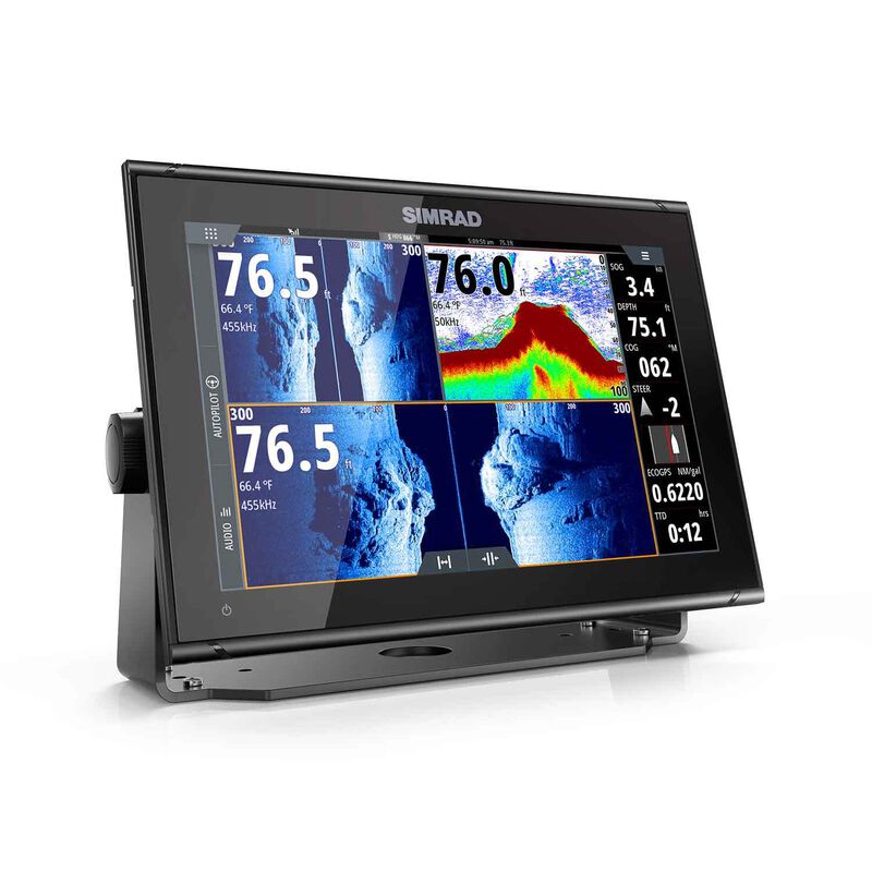 SIMRAD GO12 XSE Fishfinder/Chartplotter Combo with 3 in 1 Transducer ...
