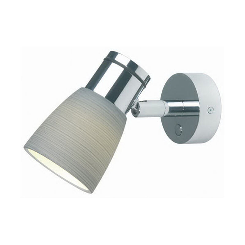 Reading Light Chrome with Titanium Glass Shade 10 to 30V DC Built-in ...