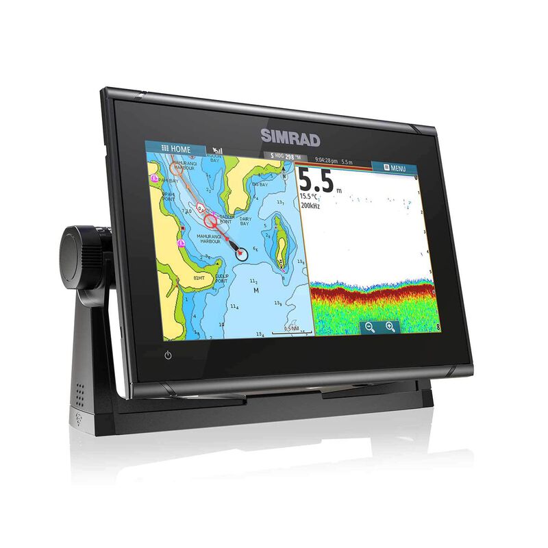 SIMRAD GO9 XSE Fishfinder/Chartplotter Combo with 3 in 1 Transducer, C ...