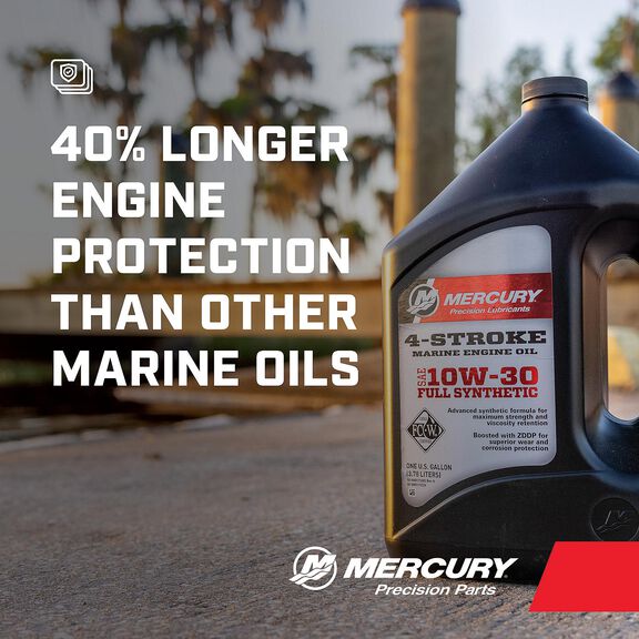 Mercury Marine SAE 10W-30 Full Synthetic 4-Stroke Oil